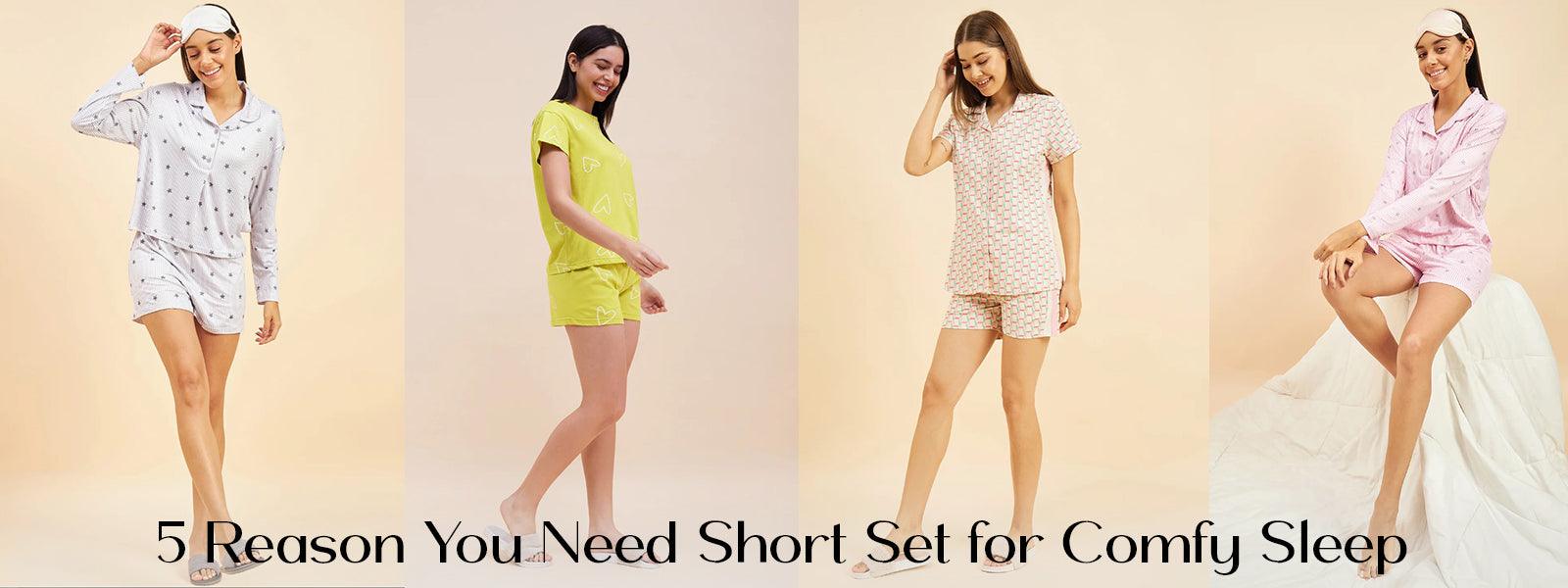 5 Reasons You Need Short Sets for Comfy Sleep - Sweet Dreams