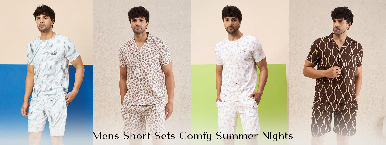 Mens Short Sets: For Comfy Summer Nights - Sweet Dreams